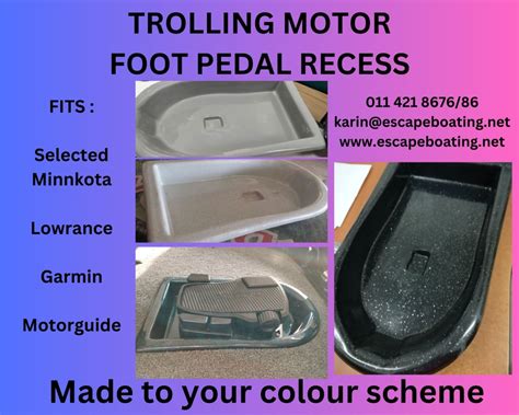 Trollling Motor Foot Pedal Recess Escape Boating