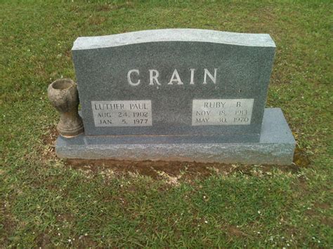 Ruby Elizabeth Bonney Crain 1913 1970 Find A Grave Memorial