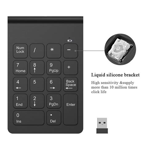 24g Keyboard Number Wireless Numeric Num Pad Numpad Usb External