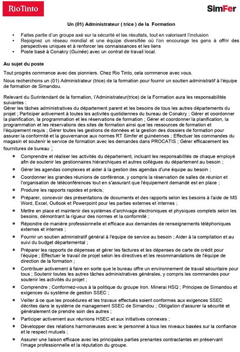 Recrutement Dun01 Administrateurtrice De La Formation