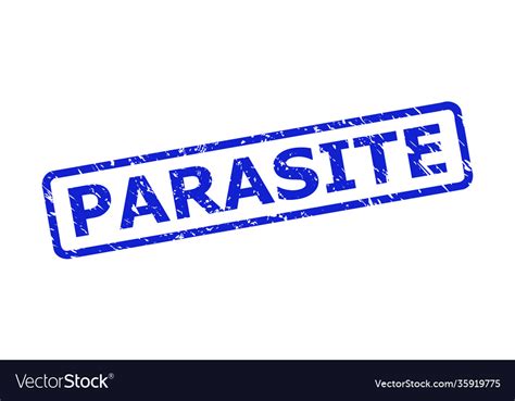 Parasite Stamp With Grunged Style And Rounded Rect