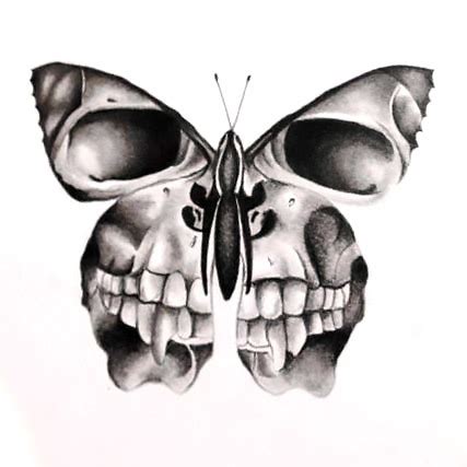 Details More Than 79 Skull With Butterfly Tattoo Best In Cdgdbentre