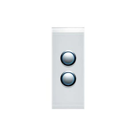 Clipsal Saturn 4062al Pw 2 Gang Pushbutton Led Architrave Switch