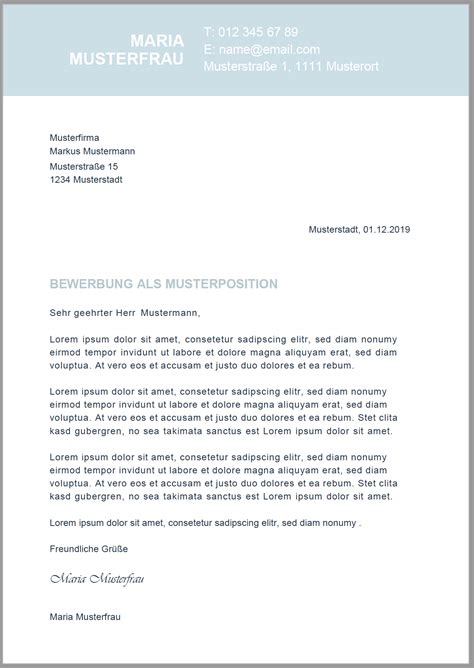 Bewerbung Word Vorlage Gratis Bewerbungsschreiben Bewerbung
