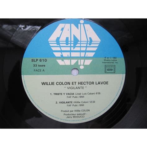Vigilante De Willie Colon Hector Lavoe RPM Con Vincelp Ref