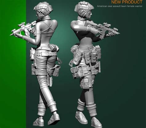 Resin Figure Kit 75mm American Female Warrior Unpainted Garage Resin