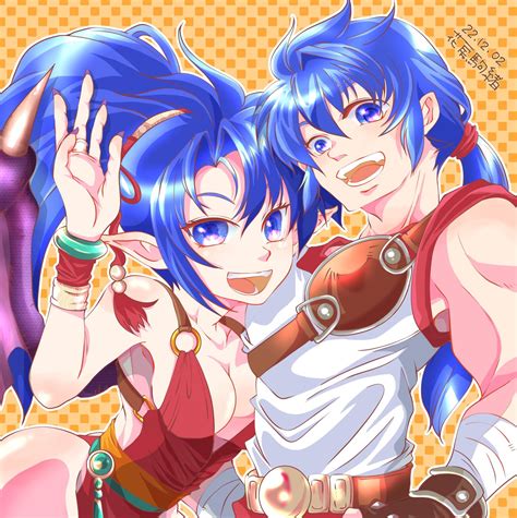 Ryuu And Patty The Phantom Thief Breath Of Fire And 1 More Drawn By Hanaba Komao Danbooru