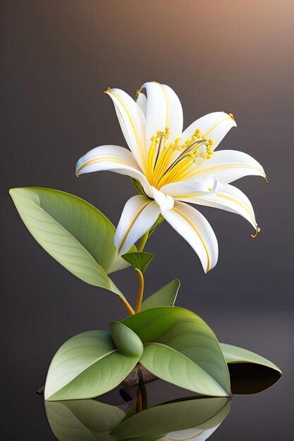 Premium Ai Image White Lily