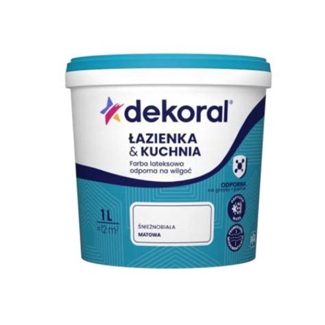 Dekoral Kuchnia Łazienka Maleinak farba lateksowa odporna na wilgoć