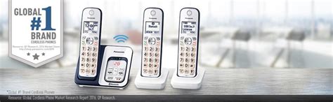 Panasonic Expandable Cordless Phone System With Link2Cell Bluetooth