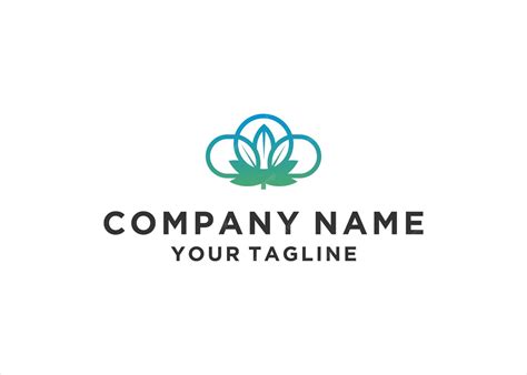 Premium Vector Leaf Cloud Logo Design Vector