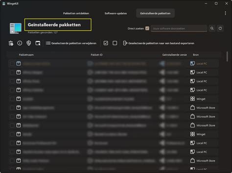 Heading Size Installed Packages In Dutch · Issue 2865 · Microsoft