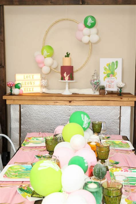 Karas Party Ideas Love Grows Here Cactus Themed Wedding Karas