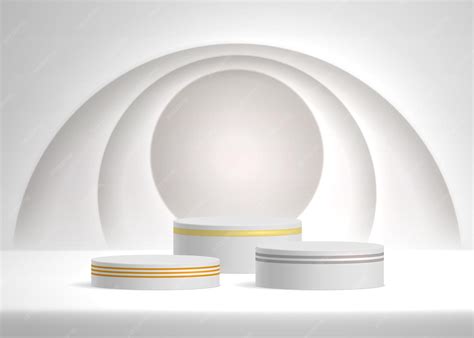 Premium Vector Podium Pedestal Realistic 3d Vector Illustration