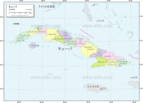 キューバ 行政区分図 ベクター地図素材のダウンロード販売 アフロモール