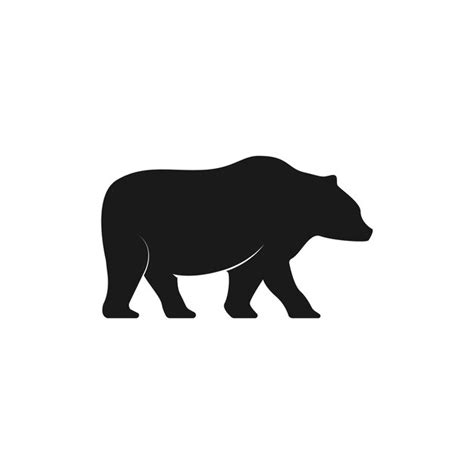 Premium Vector Bear Silhouette Logo Design Vector