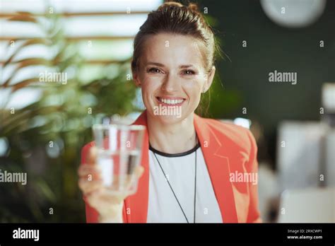 Sustainable Workplace Happy Modern Small Business Owner Woman At Work