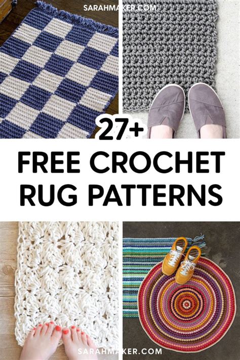27 Free Crochet Rug Patterns Sarah Maker