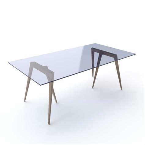 Glass Top Trestle Table Desk At Sean Chaffey Blog