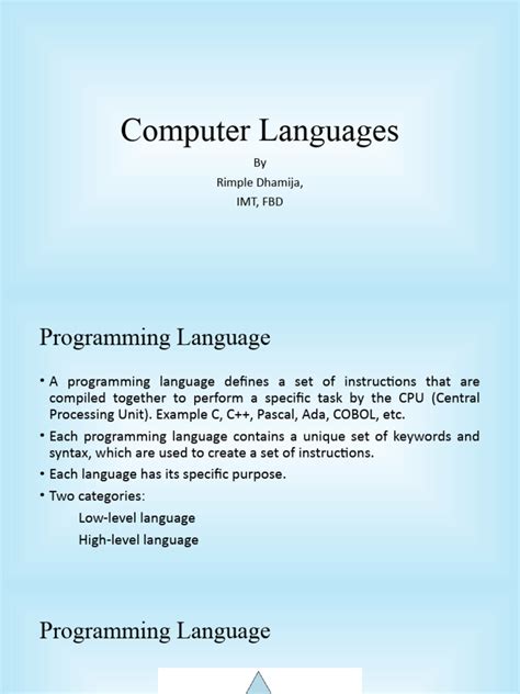 Computer Language Unit 3 Pdf Assembly Language Computer Programming
