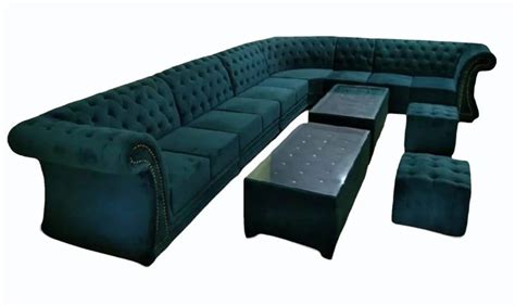 11 Seater Mango Wood Sofa Set Velvet At 39000 Set In Lucknow ID