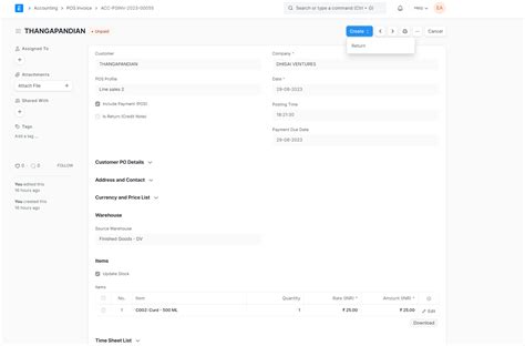 Pos Invoice Payment Entry ERPNext Frappe Forum