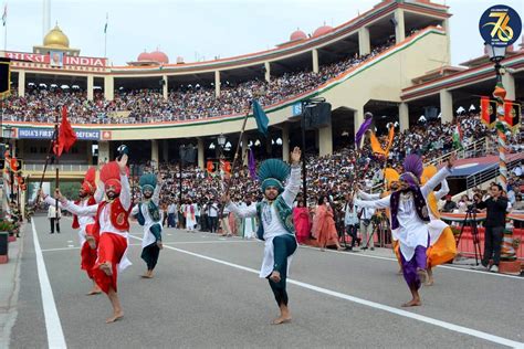 Independence Day Beating Retreat Ceremony Held At Attari Wagah Border