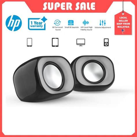 Hp Dhs Computer Speaker Mini Multimedia Wired Speaker Pc With Mm Single Plug Connection