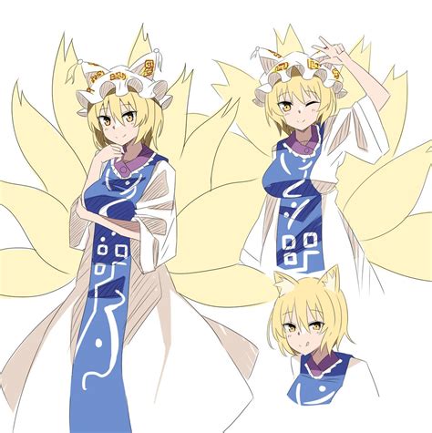 八雲藍 「八雲藍キャラデザ考案東方 」と〜ふやのイラスト