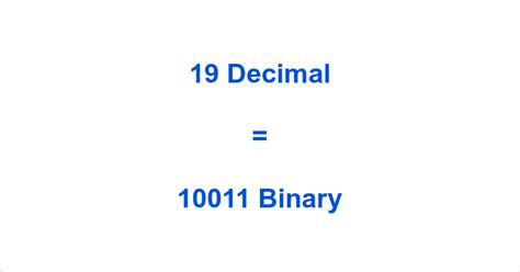 19 In Binary How To Convert 19 To Binary