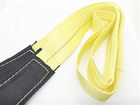 2 Pack 2 X6 Tow Strap With Reinforced Loops Vehicle Recovery Rope