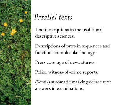 Ppt Populating A Database From Parallel Texts Using Ontology Based” Information Extraction