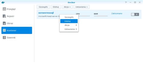 Synology Docker Mssql DSP Systems