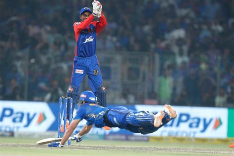 DC Vs MI Highlights In Pictures IPL Rohit Sharma Ends Half Century Drought As Mumbai