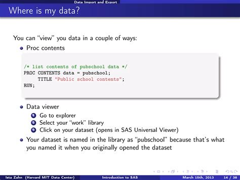 Introduction To Sas Pdf