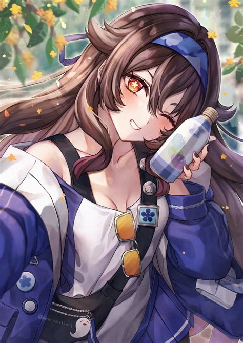 Hu Tao Boo Tao Slime And Hu Tao Genshin Impact And 1 More Drawn By