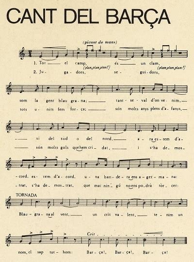 The FC Barcelona Anthem