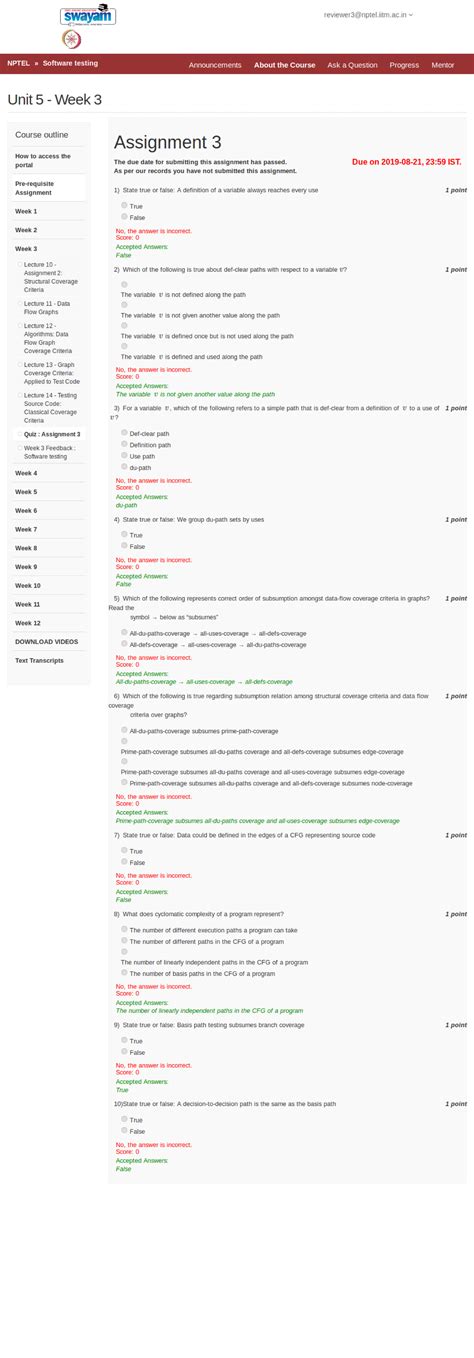 Noc19 Cs71 Assignment Week 3 Software Engineering Studocu
