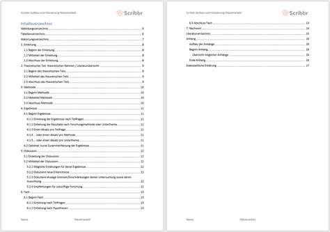 Aufbau Und Gliederung Deiner Masterarbeit Vorlage And Tipps
