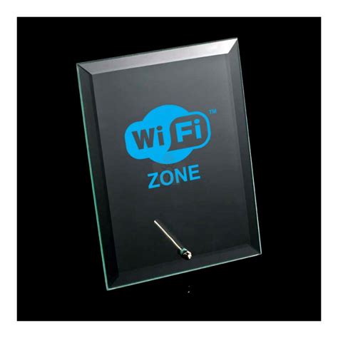Promotional Small Rectangle Glass Plaque Personalised By Mojo Promotions