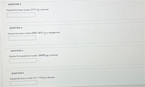 solved express the binary number 1111 2 in decimal