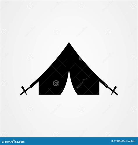 Camping Tent Icon Vector Design Stock Vector Illustration Of Scouts