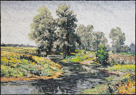 Scenic Stream Mosaic Mosaic Natural