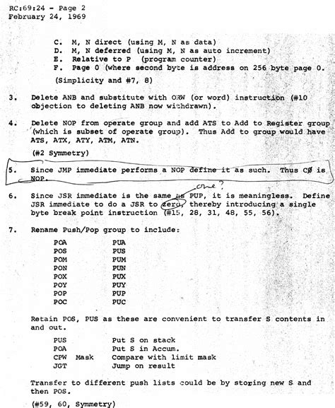 PDP Instruction And Architecture Compromises PDP Instruction And