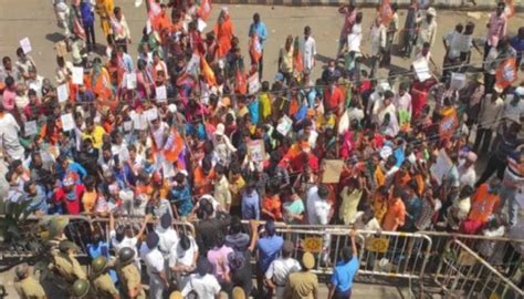 Wb Assembly Election 2021 প্রার্থী বিক্ষোভে ফের ধুন্ধুমারকাণ্ড