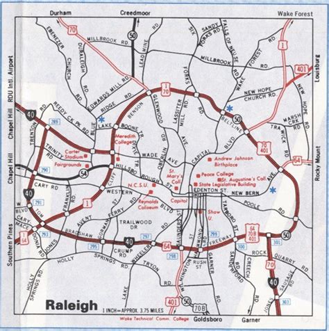 Raleigh Map