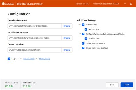 Installing Syncfusion Asp Net Mvc Web Installer Syncfusion