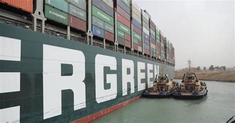 Huge Container Ship Blocking Suez Canal After Running Aground