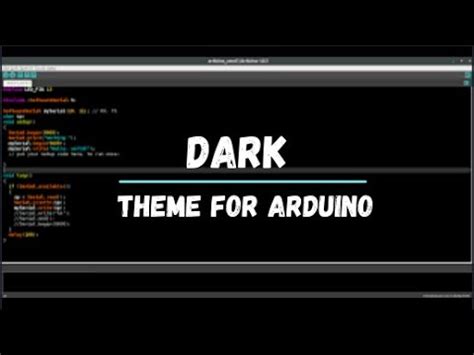 How To Change Arduino Theme To Dark Theme YouTube