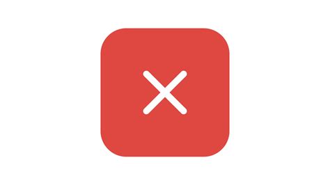 Icon Failed Checking Square 3 32314392 Stock Video At Vecteezy